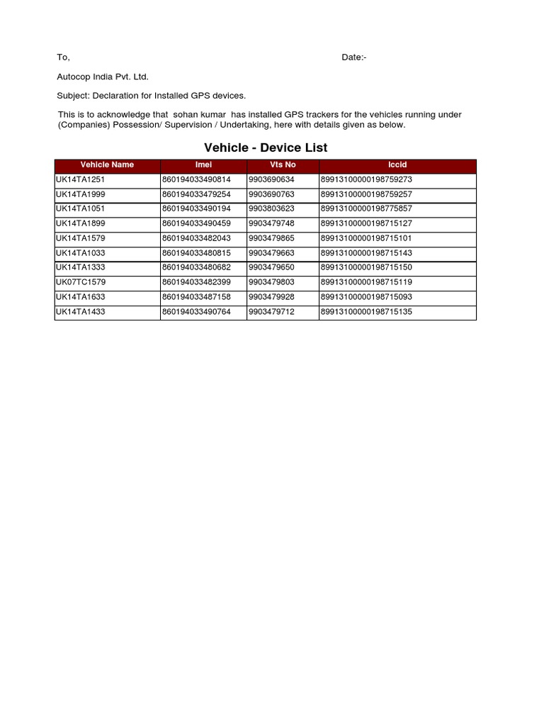 Declaration Form Autocop PDF | PDF | Social Institutions | Social Science