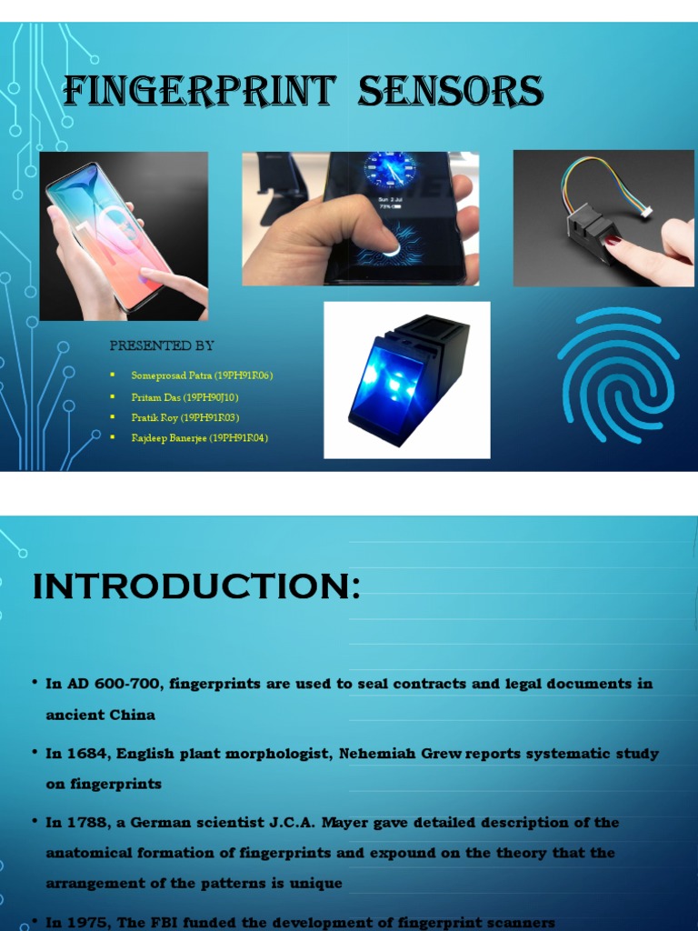 Fingerprint Sensor | PDF | Fingerprint | Image Scanner