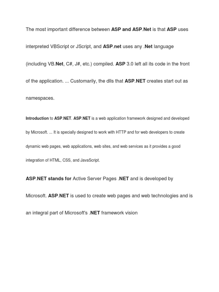 Introduction To Asp | PDF