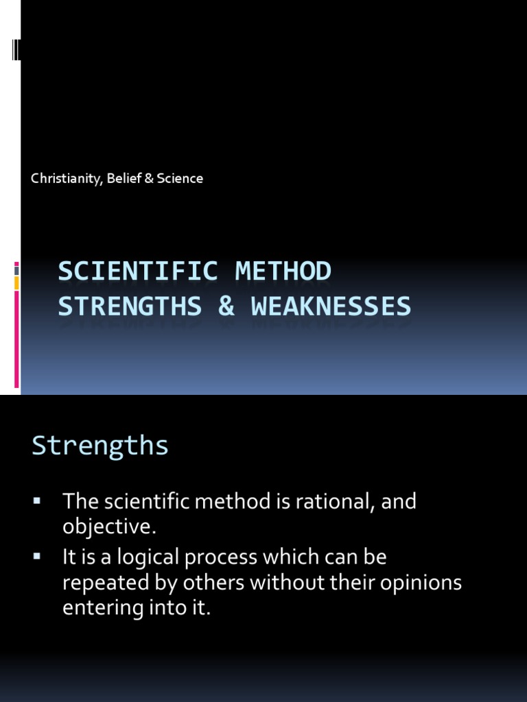 Lesson 03 Scientific Method Strengths Weaknesses | PDF | Deductive ...