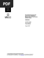 U.S. Food Security Survey: Six-Item Module | PDF | Food Security