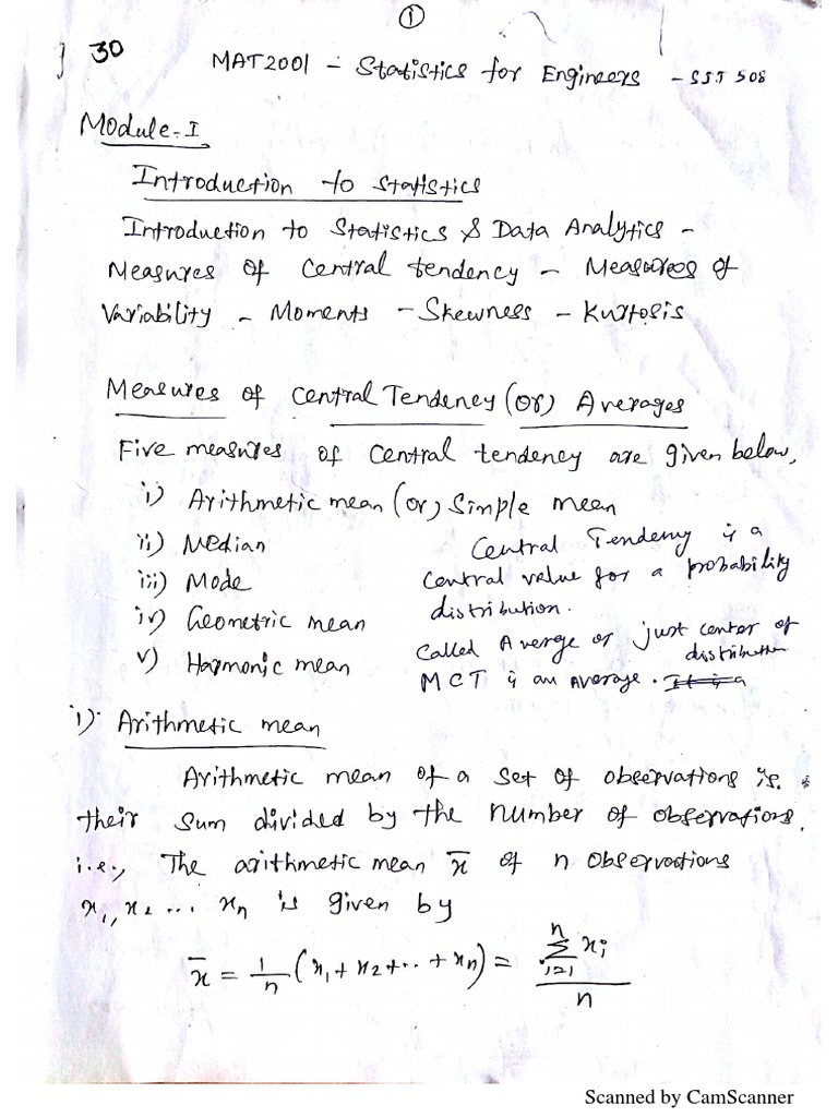 Statistics Intro. | PDF