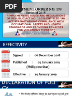 DOLE Safety and Health Program | PDF | Occupational Safety And Health ...