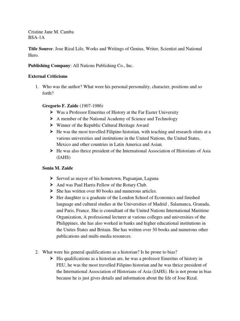 Title Source: Jose Rizal Life, Works and Writings of Genius, Writer ...