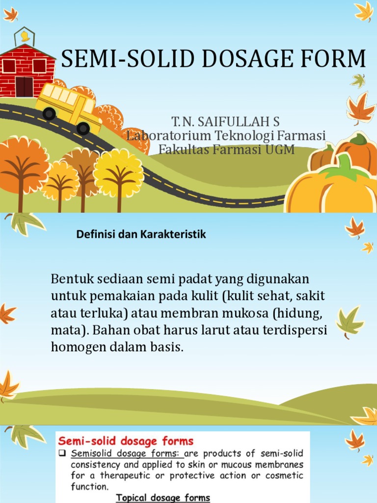 Semi Solid Dosage Form | PDF | Topical Medication | Chemical Substances