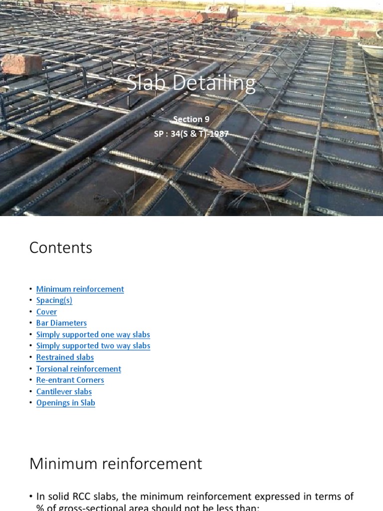 Slab Detailing | PDF | Beam (Structure) | Structural Engineering