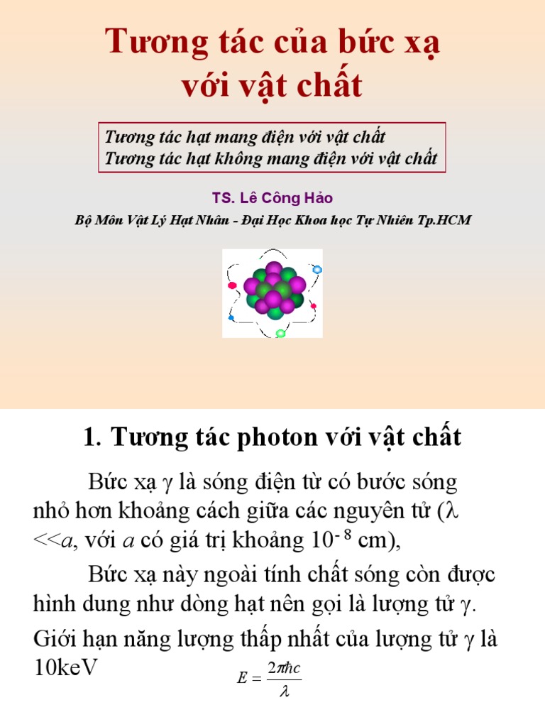 Bai Giang Tuong Tac Cua Buc Xa Voi Vat Chat | PDF