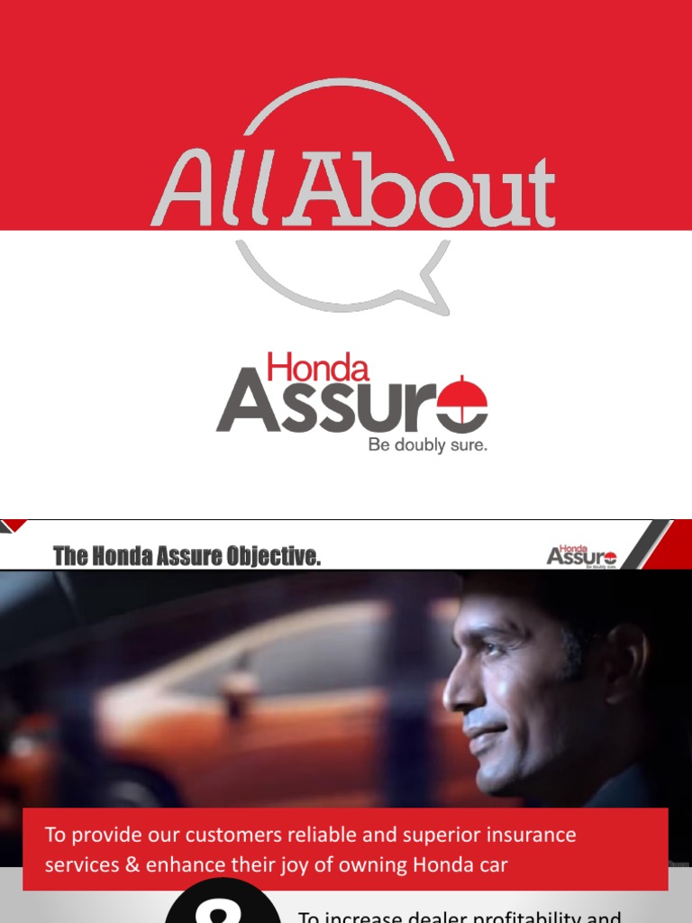 Benefit of Honda Assure | PDF | Honda | Insurance