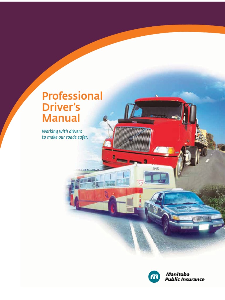 Professional Driver's Manual | PDF | Semi Trailer Truck | Driver's License