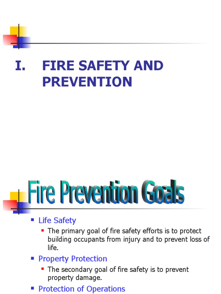 Fire Safety: Goals and Prevention Methods | PDF | Combustion | Fires