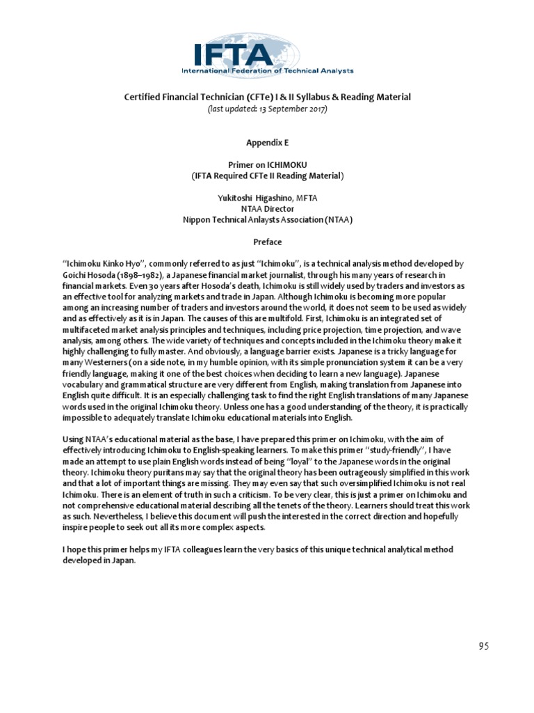 Certified Financial Technician (Cfte) I & Ii Syllabus & Reading ...