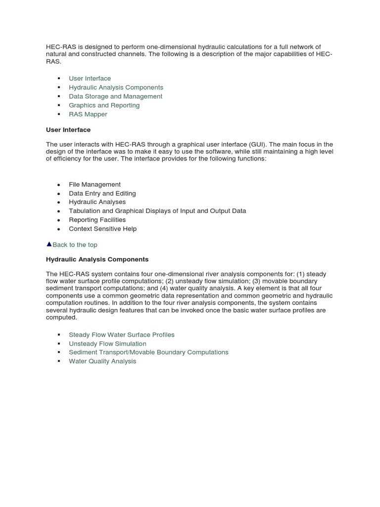 Hec Ras | PDF | Computing And Information Technology | Software