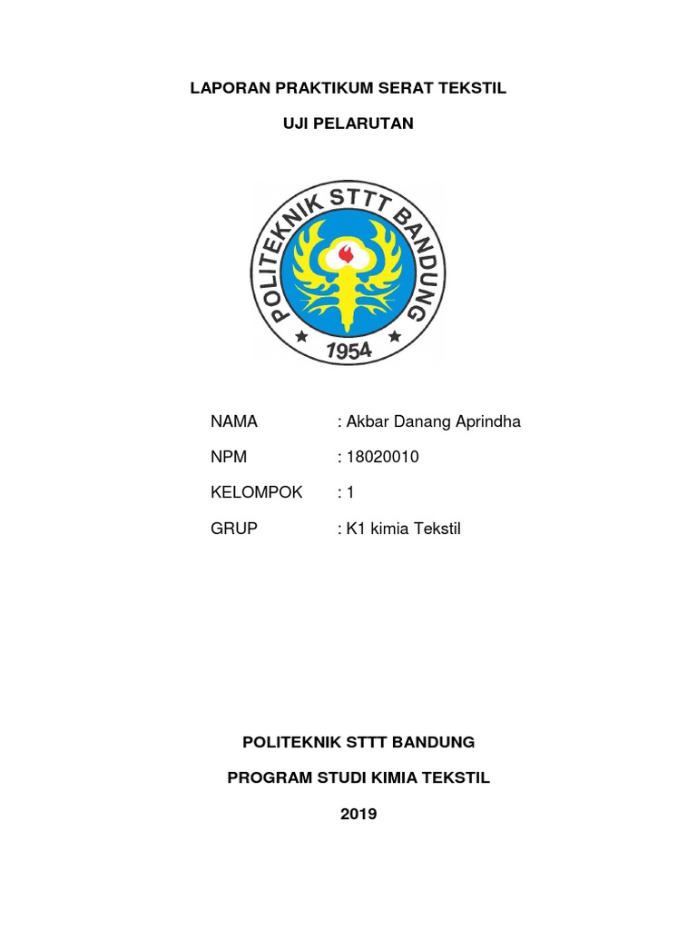 Serat Tekstil - Pelarutan | PDF