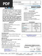 Divosan Forte Ficha Tecnica | PDF | Química | Sustancias químicas