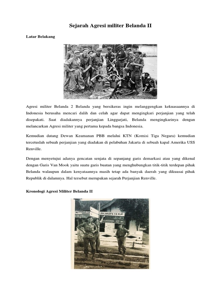 Sejarah Agresi Militer Belanda II | PDF