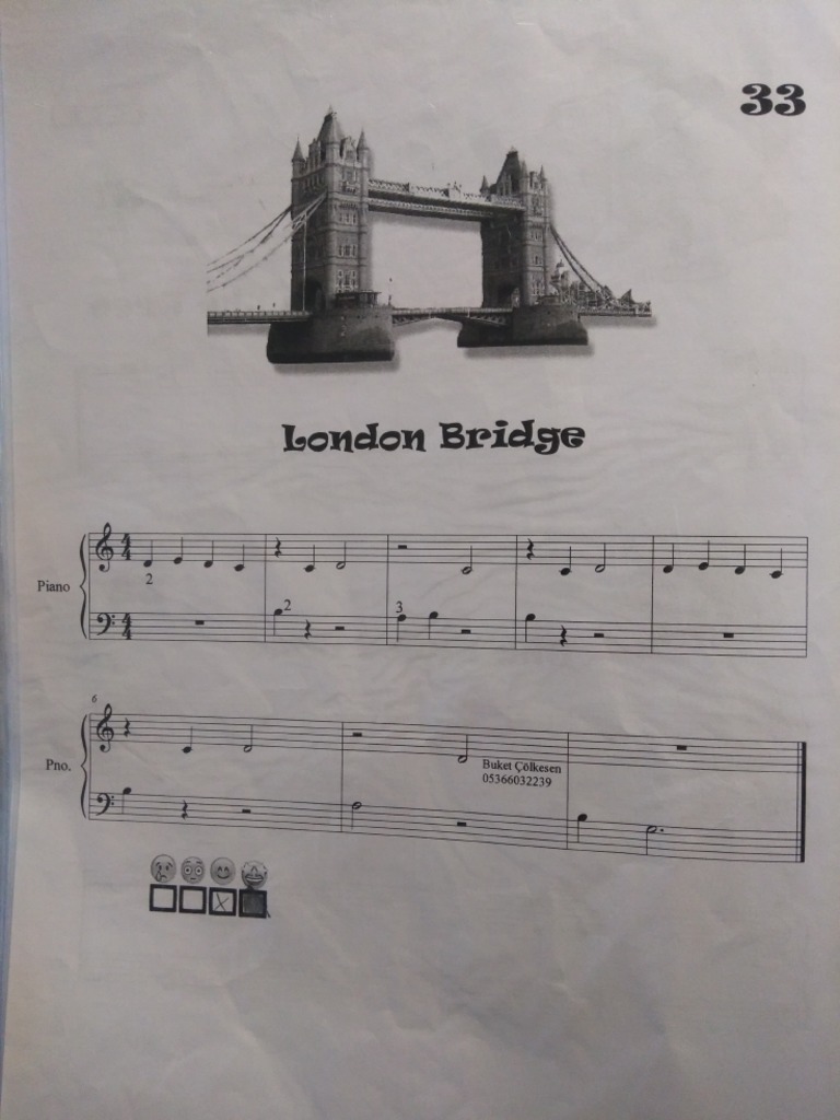 London Bridge Piano Score | PDF