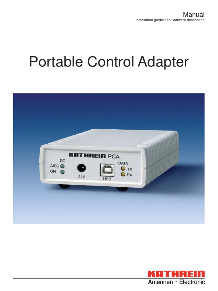 Portable Control Adapter: Manual | PDF | License | Usb