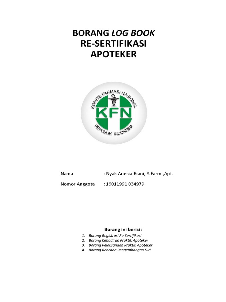 Borang Log Book | PDF