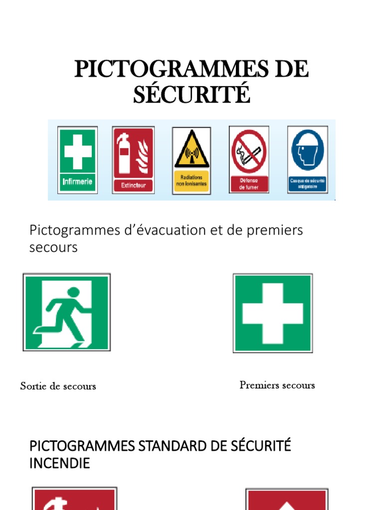 Pictogrammes de sécurité essentiels | PDF