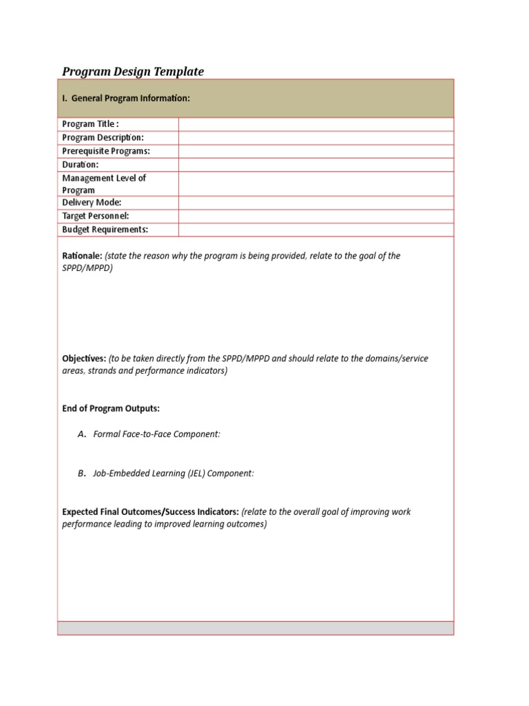 Training Design | PDF | Design | Monitoring And Evaluation