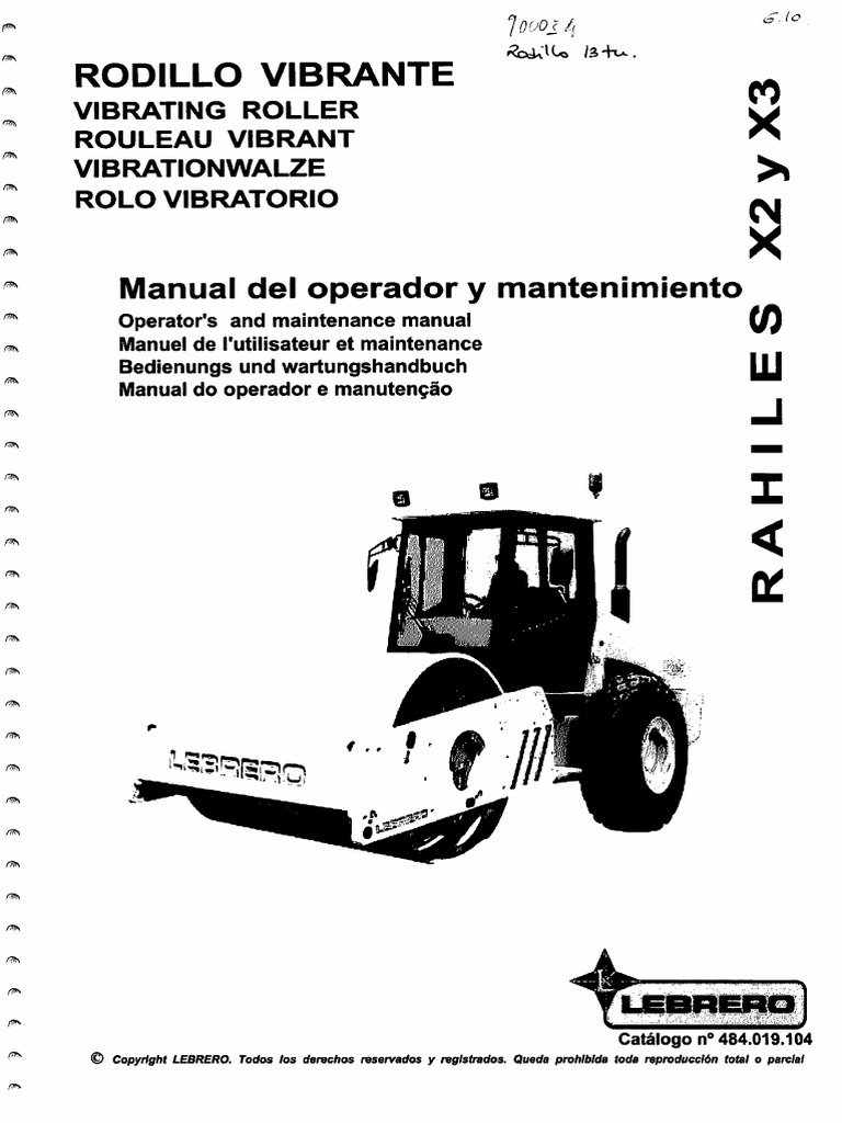 Rodillo Lebrero 13t | PDF