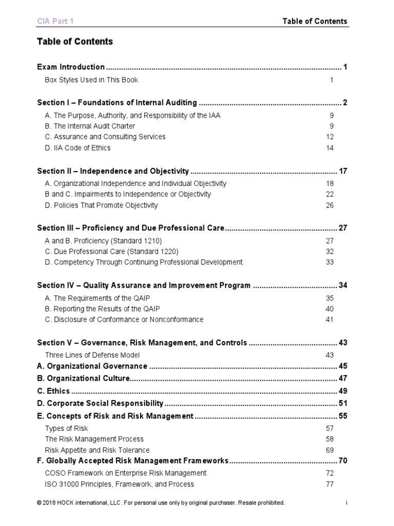 CIA TOCs 3part PDF | PDF | Internal Audit | Audit