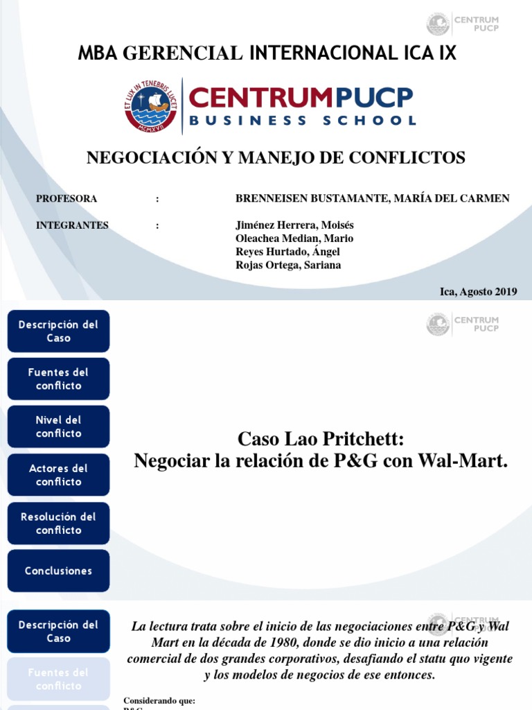 Grupo 6 - Caso Lou Pritchett V2 | PDF | Walmart | Procter & Gamble