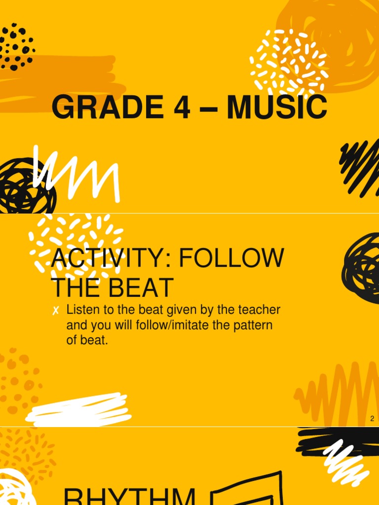 Grade 4 Music: Follow the Beat Activity | PDF | Art