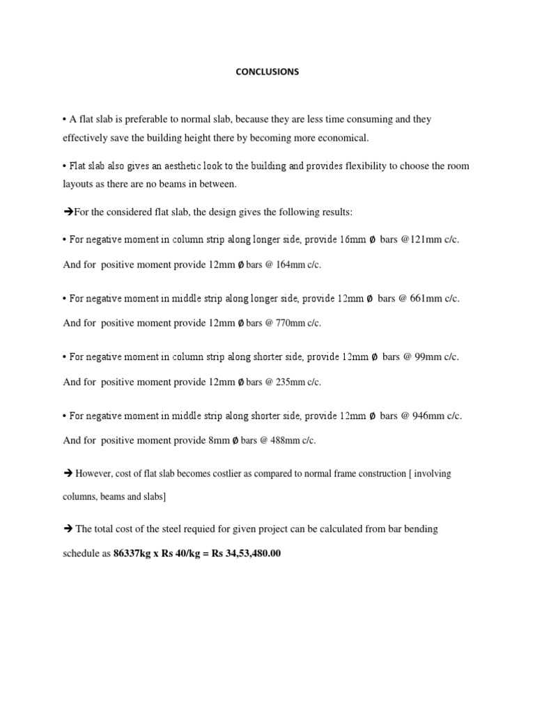 Conclusions: Bars at 164mm C/C | PDF