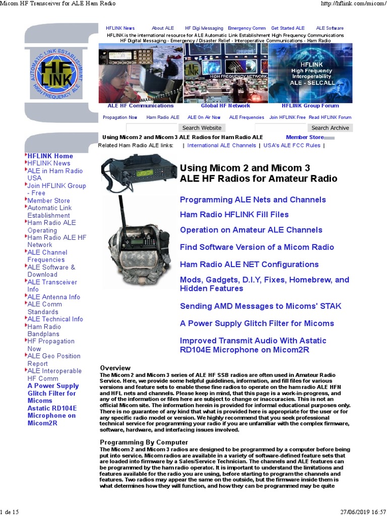 Manual MICOM | PDF | Amateur Radio | Microphone