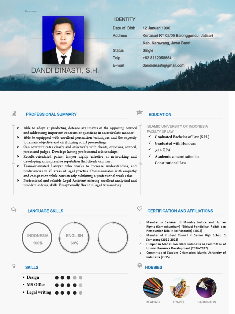 CV Dandi Dinasti Pertamina | PDF | Judge | Lawyer
