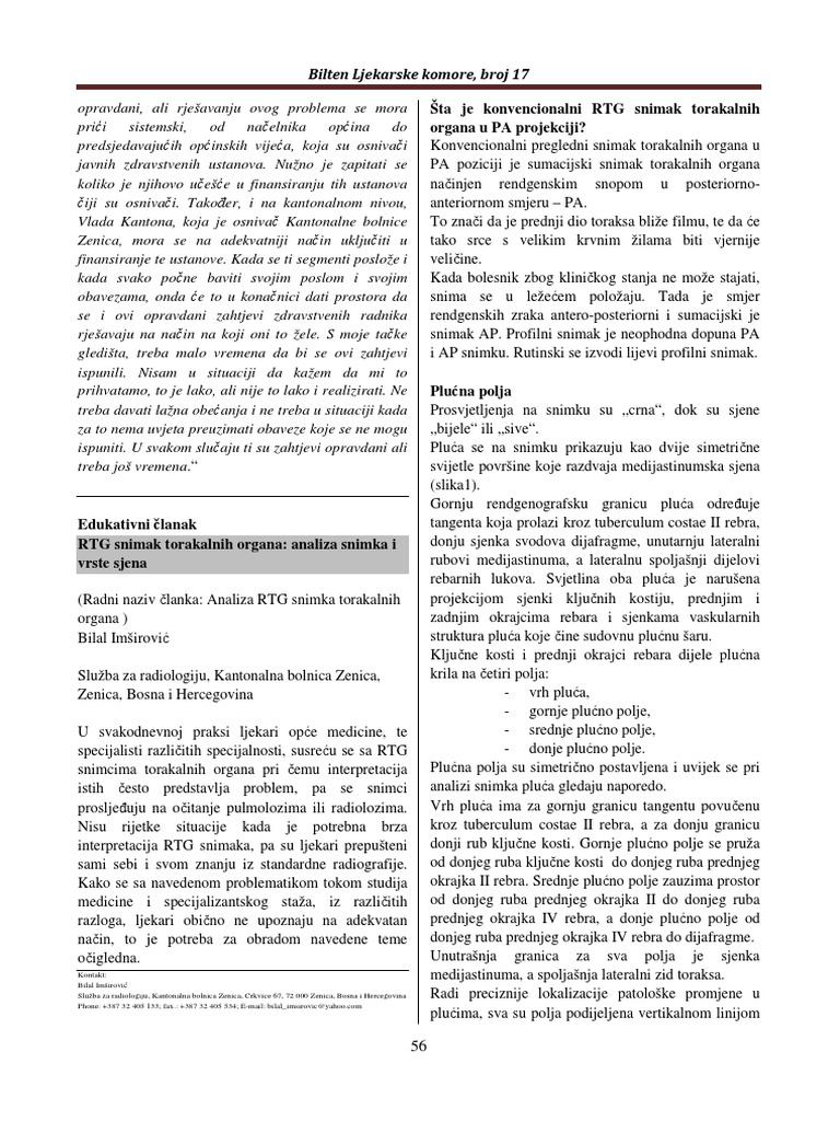 Tumacenje RTG Snimak PDF | PDF
