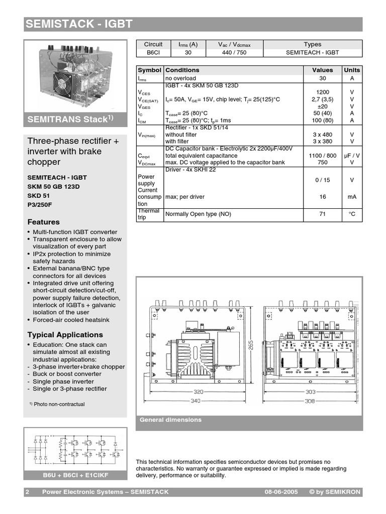 SEMITEACH IGBT Datasheet | PDF | Rectifier | Power Electronics