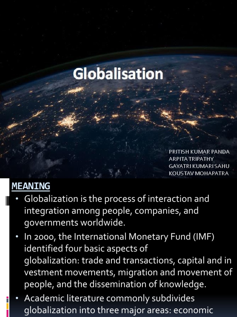 Globalisation (Meaning, Implications, Drivers) | PDF | Globalization ...