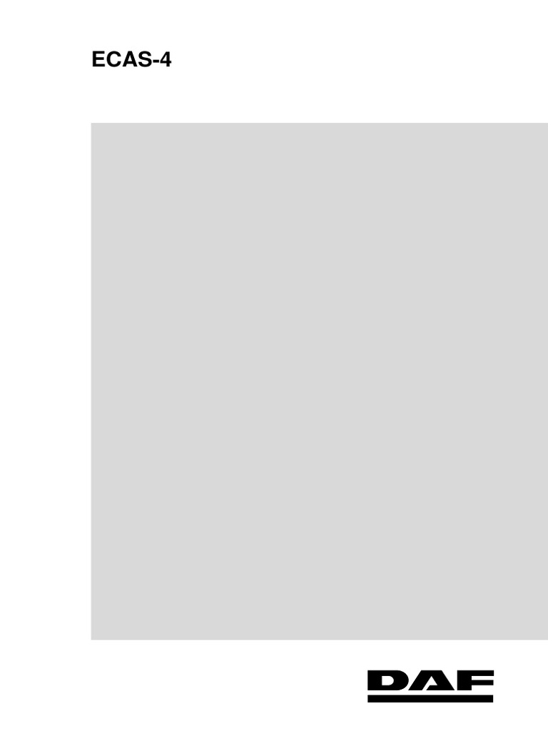 Daf Ix Ecas4 Blockdiagram | PDF | Valve | Axle