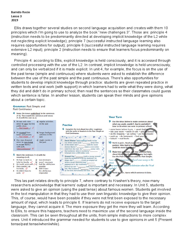Principles Ellis | PDF | Second Language | Learning