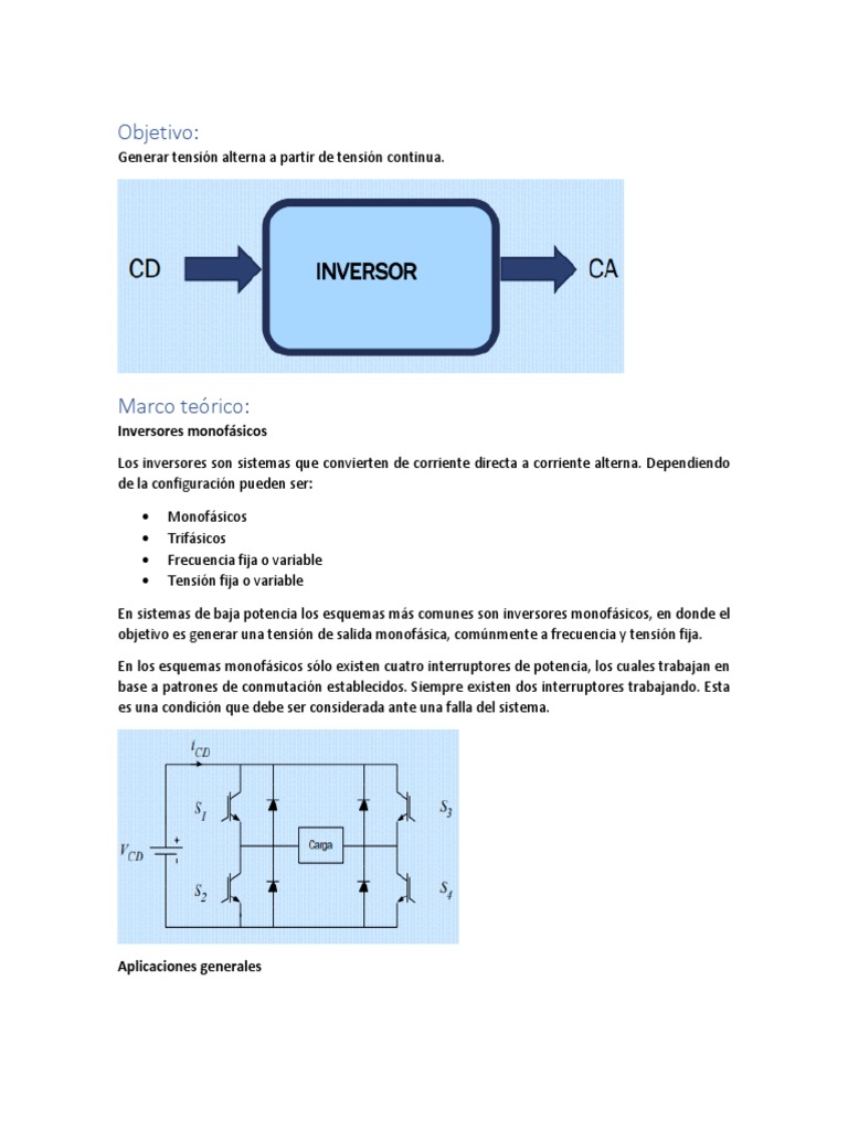 Inversor Monofásico | PDF