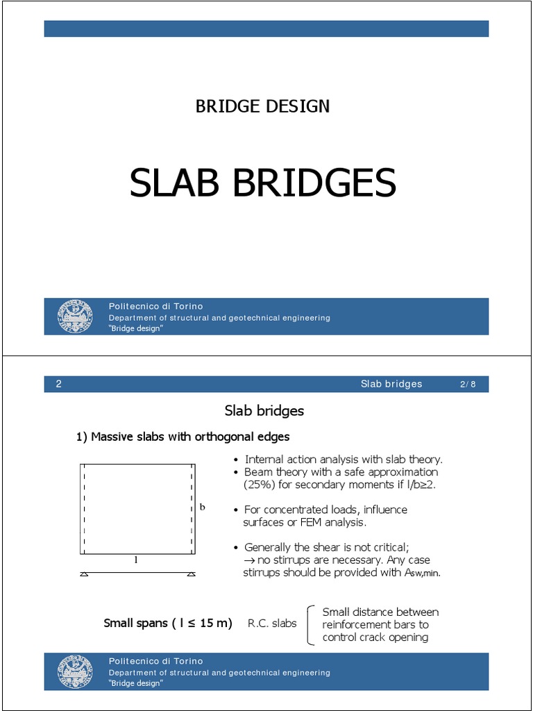 Slab Bridges Slab Bridges: Bridge Design | PDF | Geotechnical ...