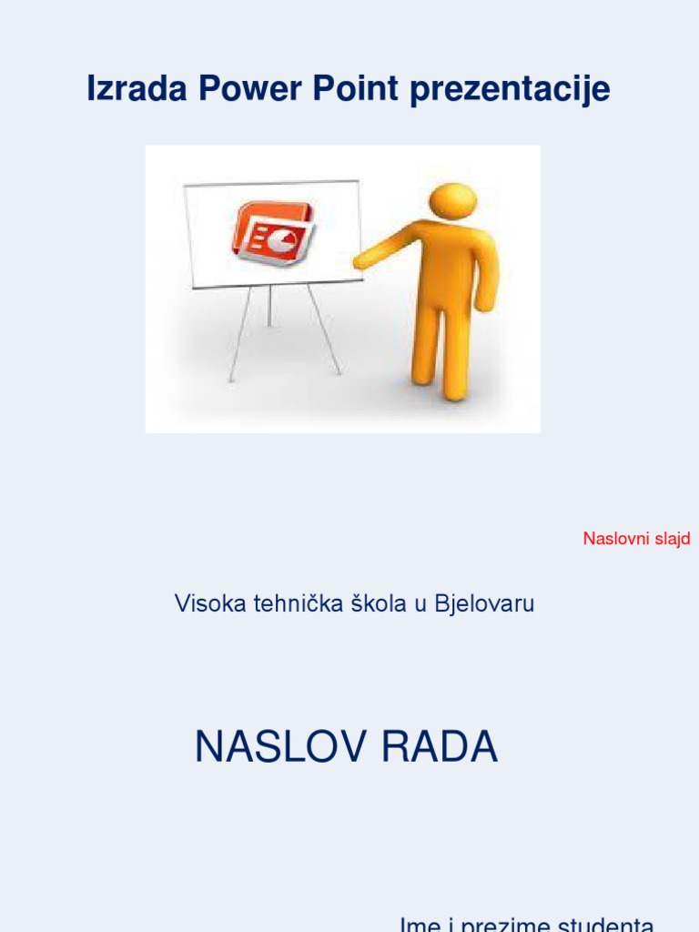 Upute Za Izradu PPT Prezentacije 2016 | PDF