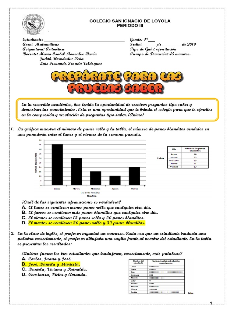 Pruebas Simulacro Tipo Saber | PDF | Rectángulo | Triángulo
