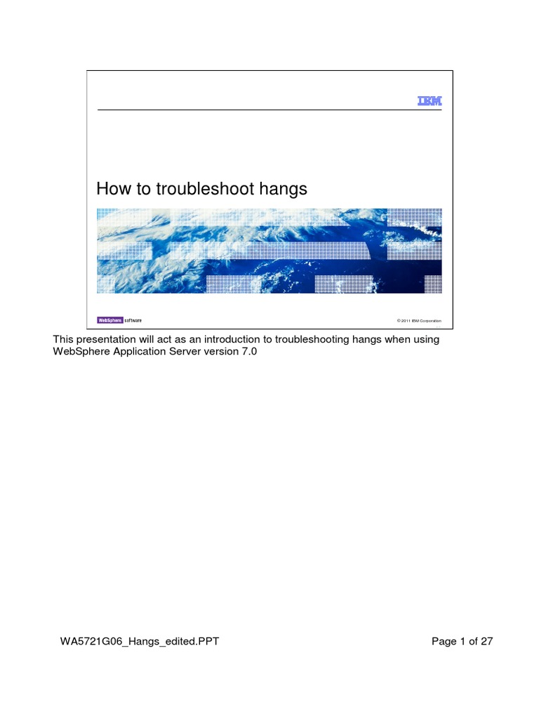 How To Troubleshoot Hangs | PDF | Java Virtual Machine | Java (Programming Language)