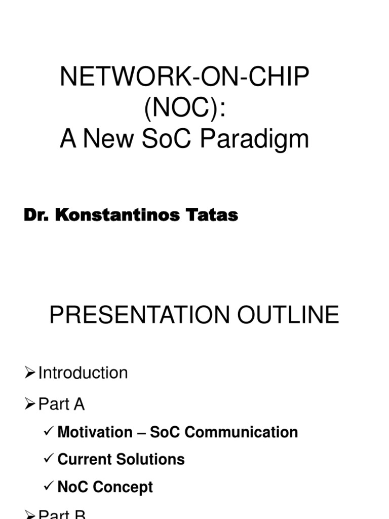 Network-On-chip (Noc) A New Soc Paradigm | PDF | Router (Computing) | System On A Chip