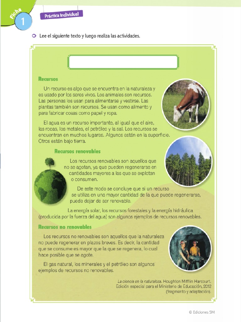 Ficha 1. Identificar El Tema Del Texto | PDF