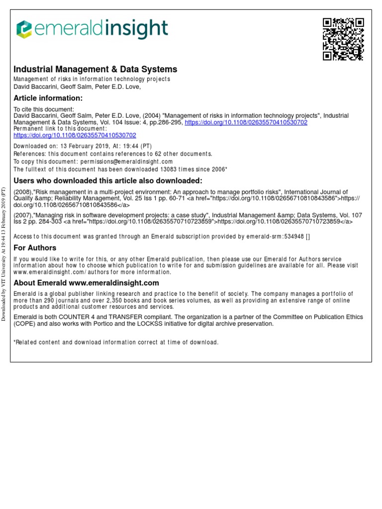 JBLN | PDF | Risk Management | Project Management