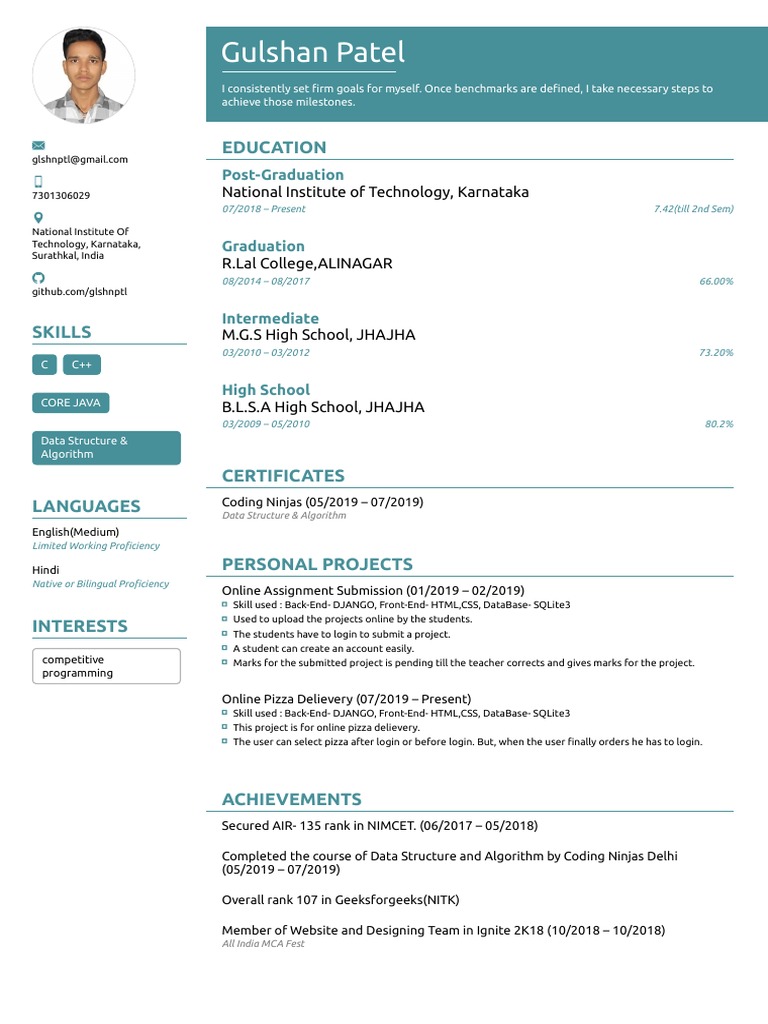 Gulshan's Resume | Download Free PDF | Information Technology ...