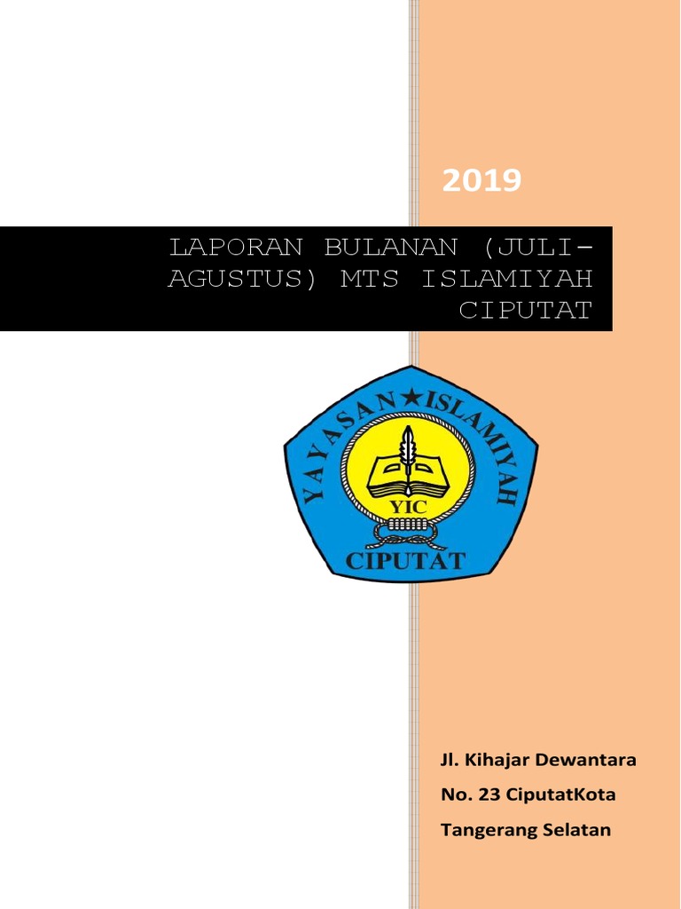 Cover Laporan Bulanan | PDF