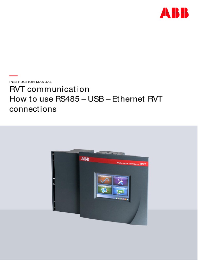 2GCS213011B0050 - RVT Communication With Modbus RTU, Modbus TCP and PQ Link | PDF | Internet ...