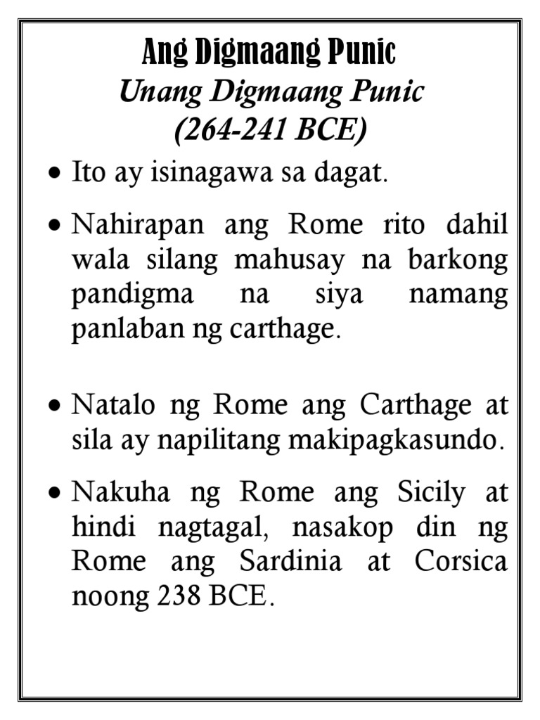 Digmaang Punic | PDF