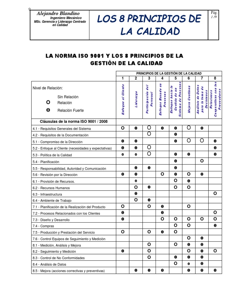 8 Principios de La Calidad PDF | PDF | Gestión de la calidad ...