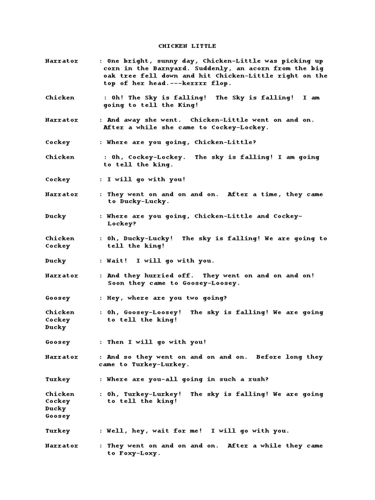 Chicken Little | PDF